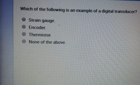 Solved Which of the following is an example of a digital | Chegg.com