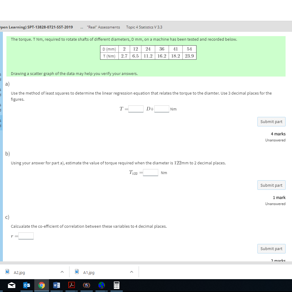 Solved pen Learning) SPT-13828-0721-SST-2019 ... "Real" | Chegg.com