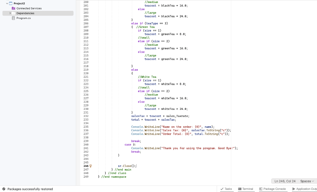 1 Project?Praject2 EA Comnected Services if [teaType | Chegg.com