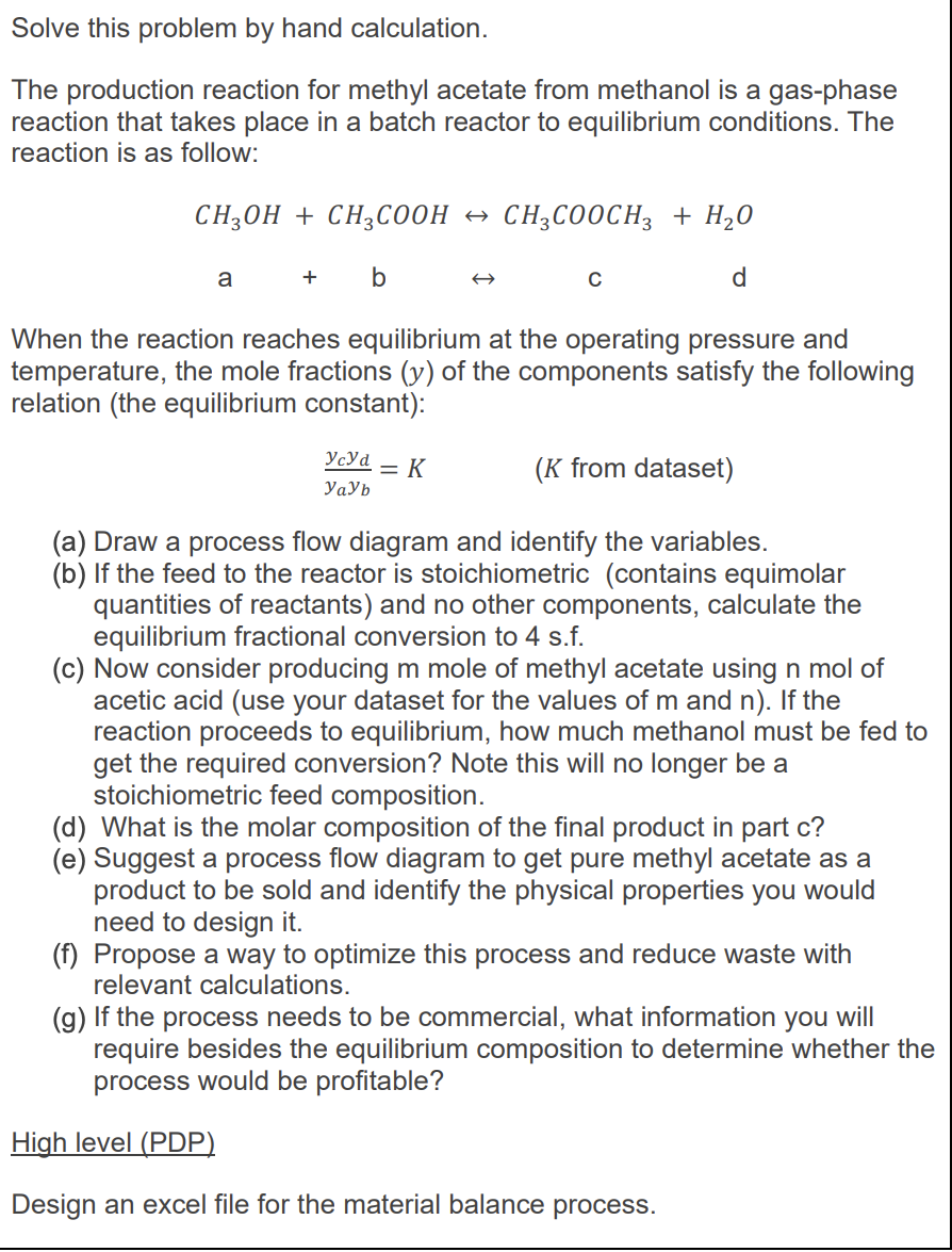 Solved Please solve all the questions! Thank you! K= | Chegg.com