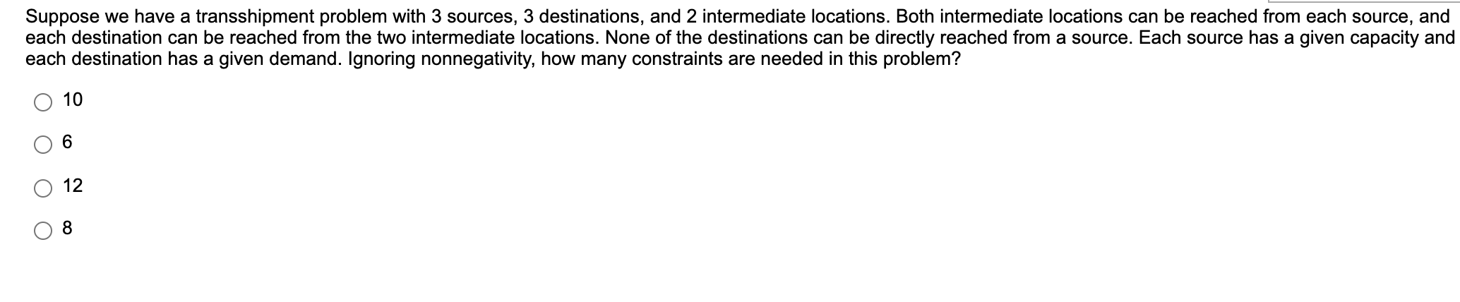 Solved Suppose we have a transshipment problem with 3 | Chegg.com