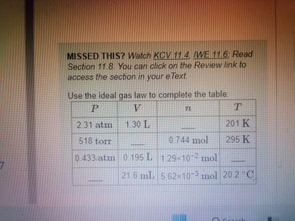 Solved MISSED THIS? Watch KCV 11.4. IWE 11.6: Read Section | Chegg.com