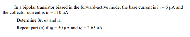 Solved In a bipolar transistor biased in the forward-active | Chegg.com