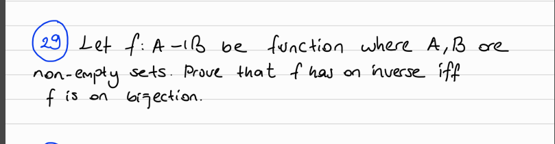 Solved This is the question in my abstract math class, | Chegg.com