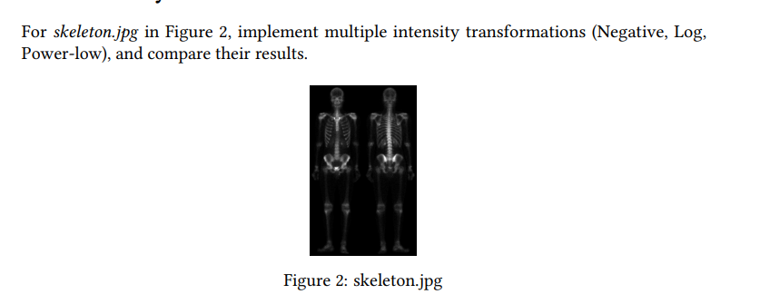 Solved For skeleton.jpg in Figure 2, implement multiple | Chegg.com