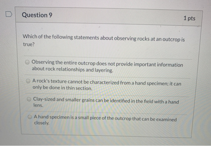 Solved Question 9 1 pts Which of the following statements | Chegg.com