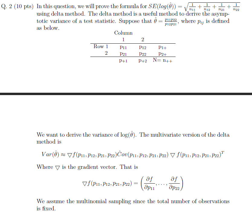Solved 2(10pts) In this question, we will prove the formula | Chegg.com