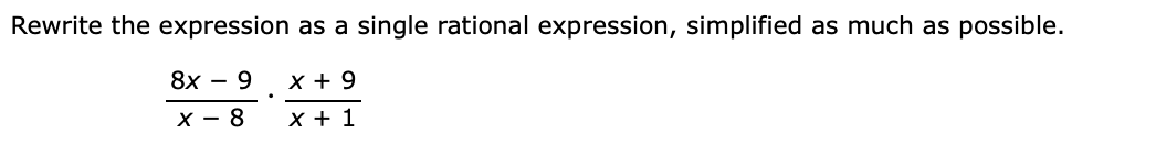 Solved Rewrite the expression as a single rational | Chegg.com