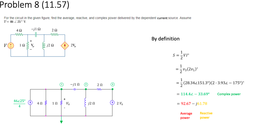 Solved Problem 11.057 - Power delivered to dependent source | Chegg.com