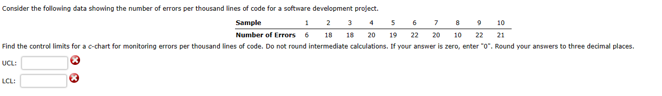 Solved Consider the following data showing the number of | Chegg.com