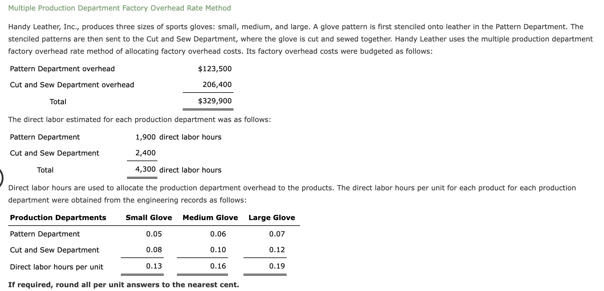 Solved Multiple Production Department Factory Overhead Rate | Chegg.com