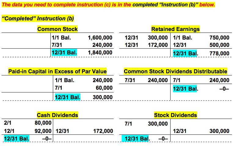 Solved The data you need to complete instruction (c) is in | Chegg.com