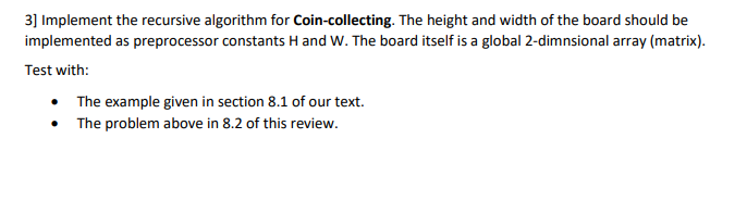Solved 3] Implement the recursive algorithm for | Chegg.com