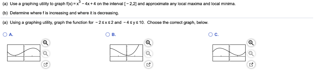 Solved (a) Use a graphing utility to graph f(x)=x"-4x+ 4 on | Chegg.com