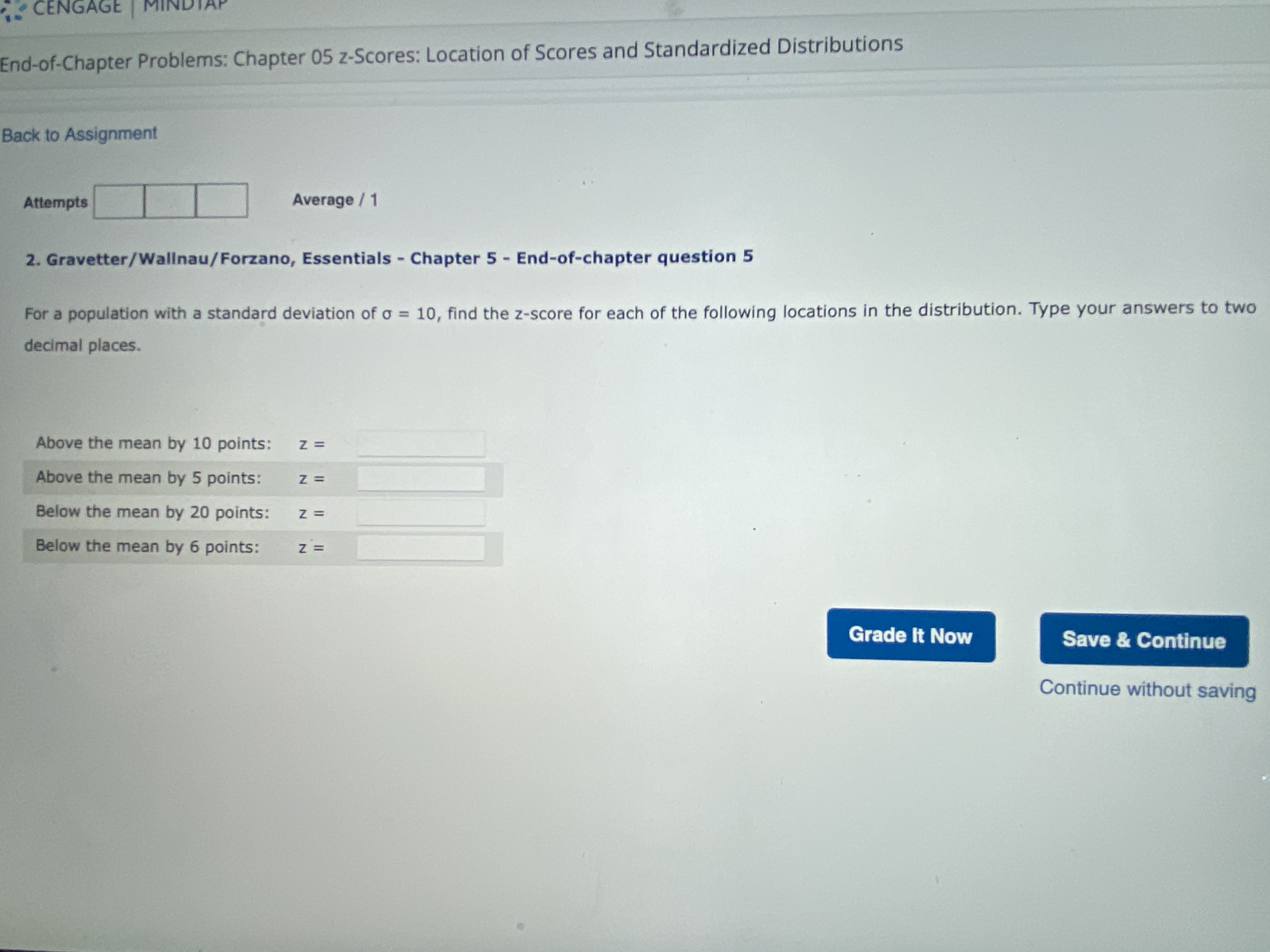 Solved For a population with standard deviation of σ= 10, | Chegg.com
