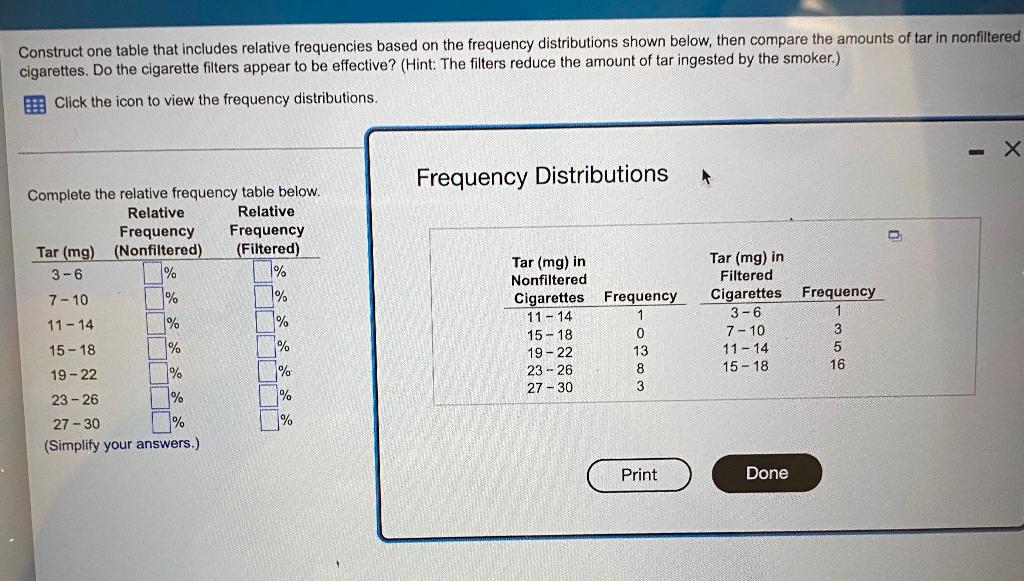 Solved Construct one table that includes relative | Chegg.com
