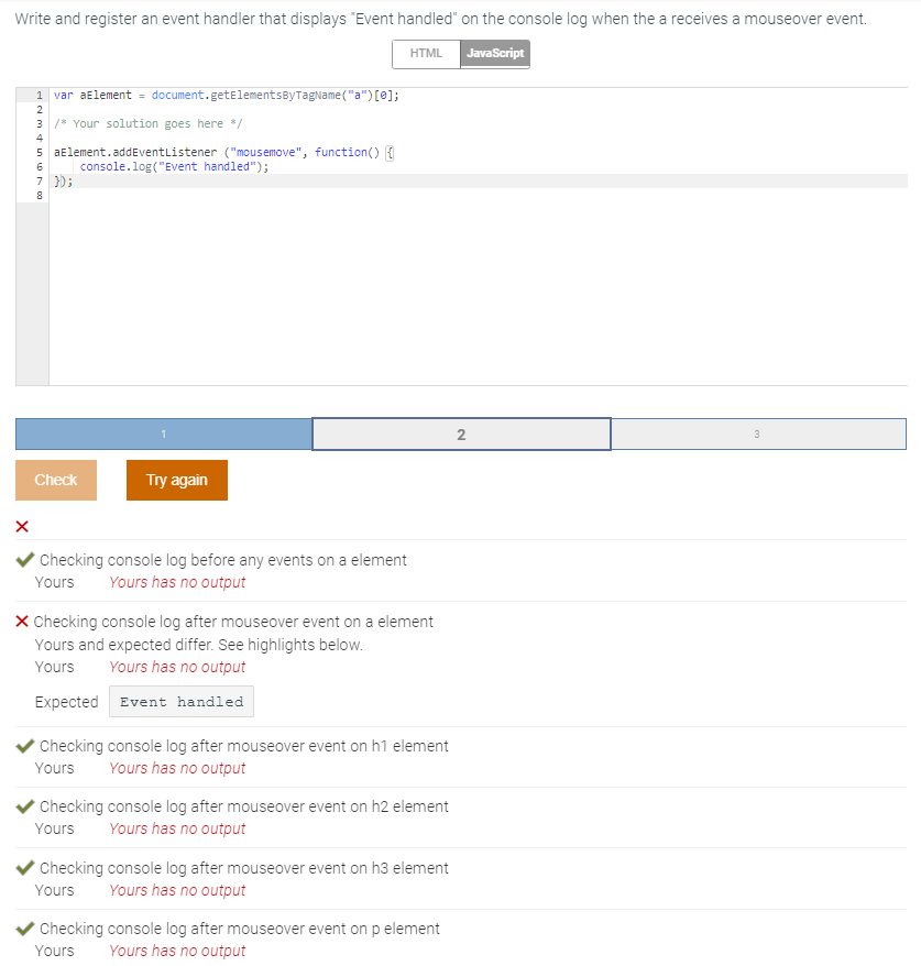 Solved Write And Register An Event Handler That Displays Chegg