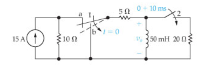 Solved The action of the two switches in the circuit seen in | Chegg.com