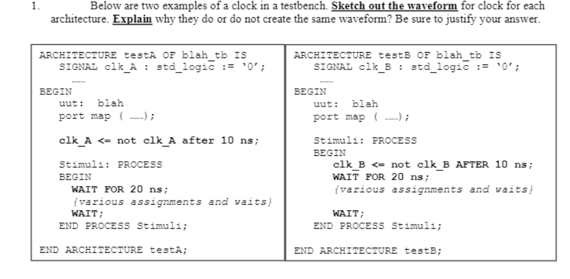 I don't understand how the clock is any different | Chegg.com