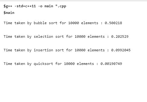 Create C Implementation Following Sorting Algorithms Bubble Selection ...