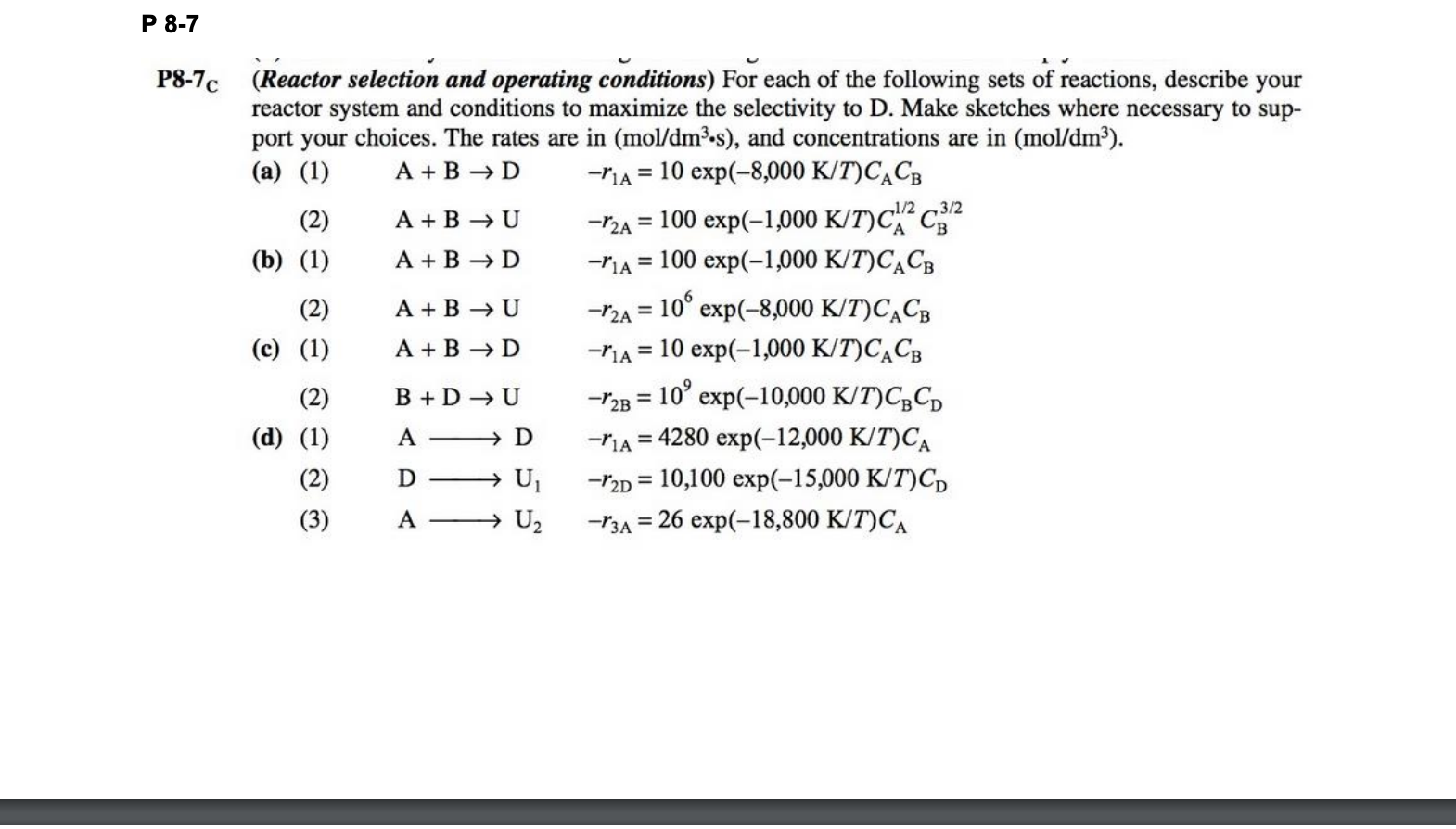 Solved reactor system and conditions to maximize the | Chegg.com