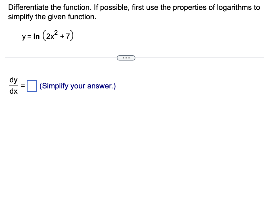 Solved Differentiate The Function If Possible First Use