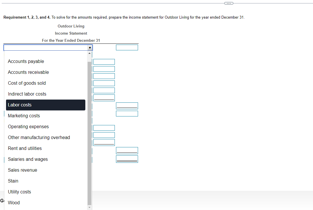 Solved Requirements Using the income statement accounts in | Chegg.com