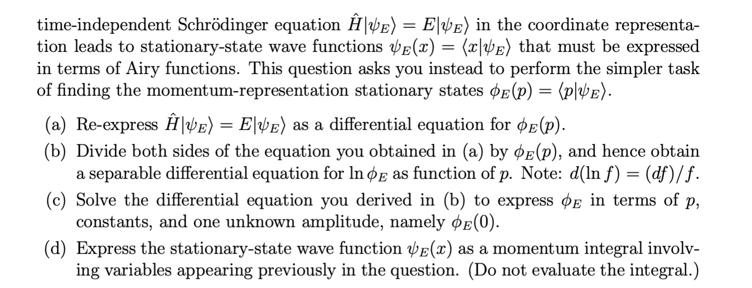 Solved 2. Position and momentum wave functions. A particle | Chegg.com