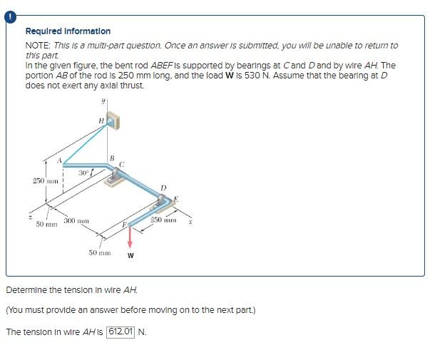 Solved Required Information NOTE: This is a multi-part | Chegg.com