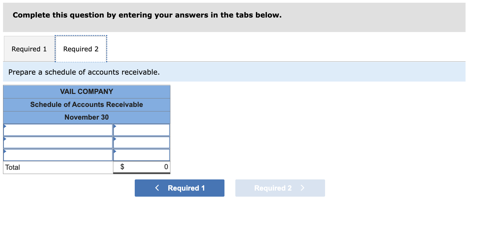 Solved Exercise 9-1 (Algo) Accounts receivable subsidiary | Chegg.com