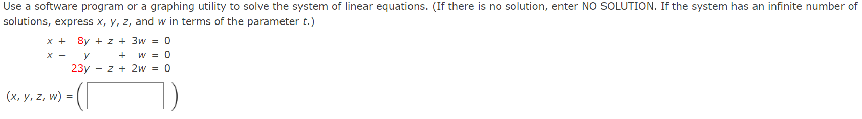 Solved Use a software program or a graphing utility to solve | Chegg.com