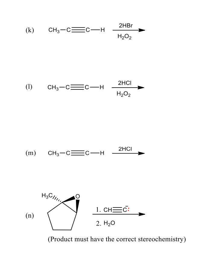 Solved 4. Give the major organic product(s) for each of the | Chegg.com