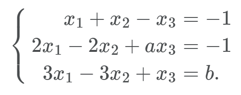 Solved Find all values of a and b such that the system | Chegg.com
