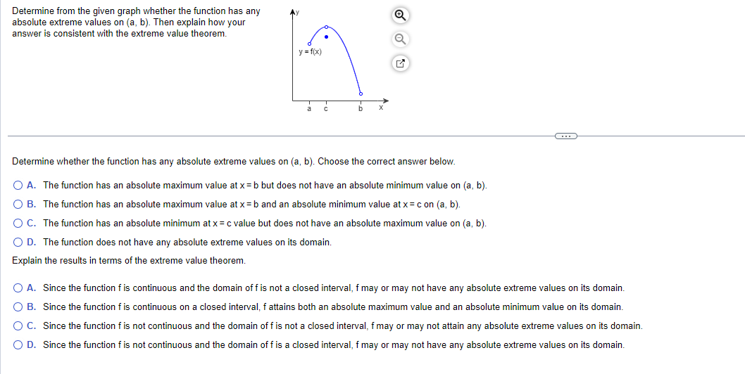 Solved Determine from the given graph whether the function | Chegg.com