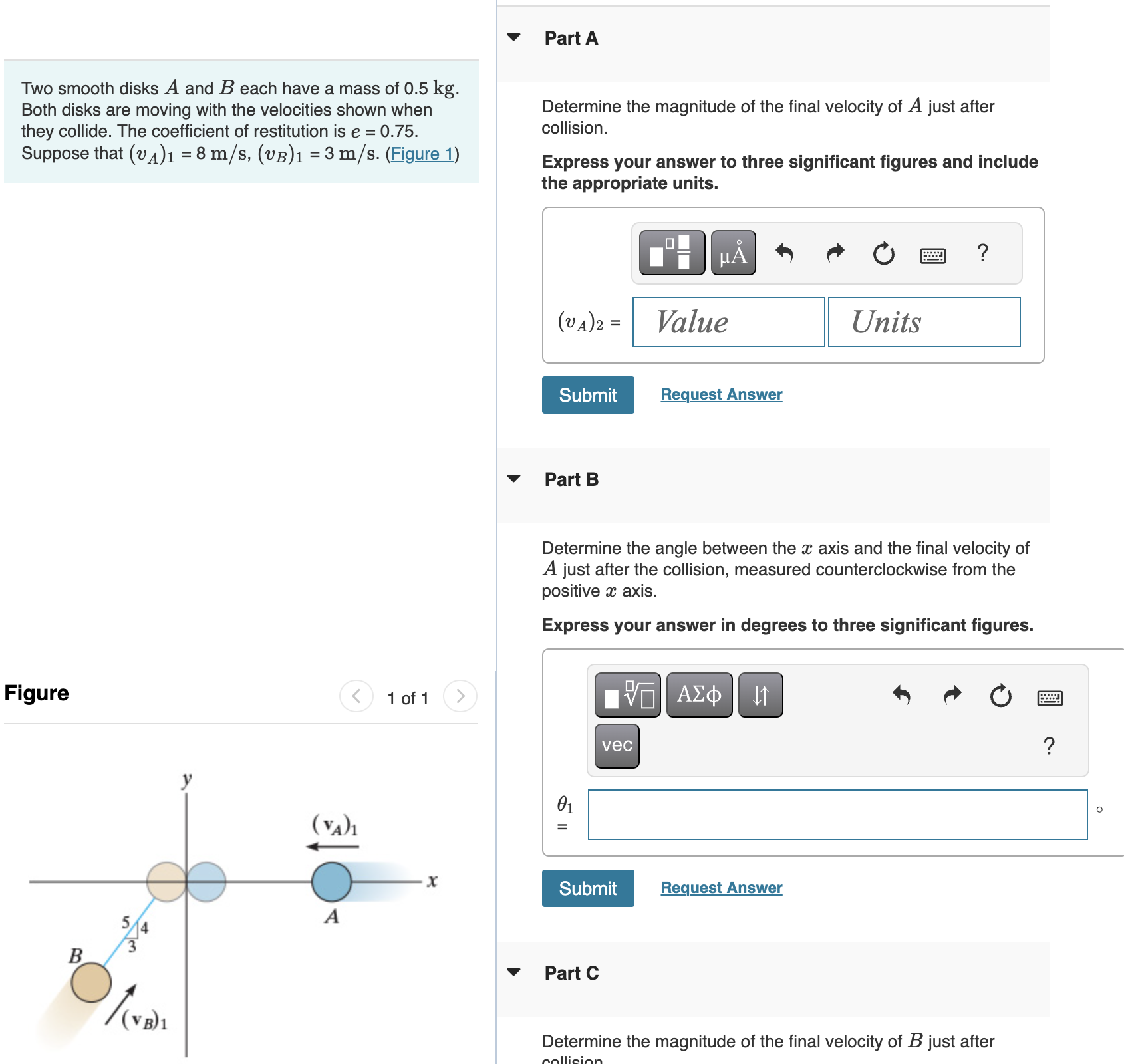 Solved Part A Part CDetermine the magnitude of the final | Chegg.com Solved Part A Part CDetermine the magnitude of the final | Chegg.com