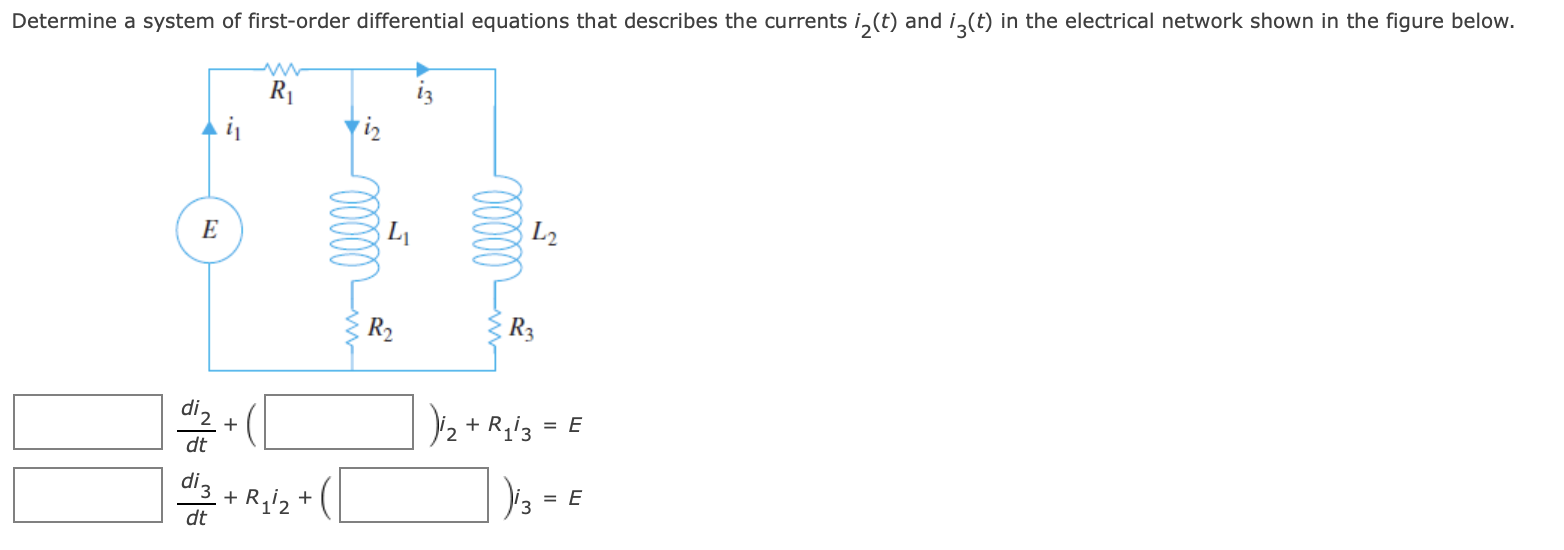 Solved Determine A System Of First Order Differential