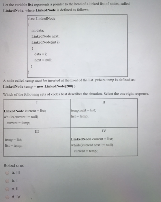 Solved Let the variable list represents a pointer to the | Chegg.com
