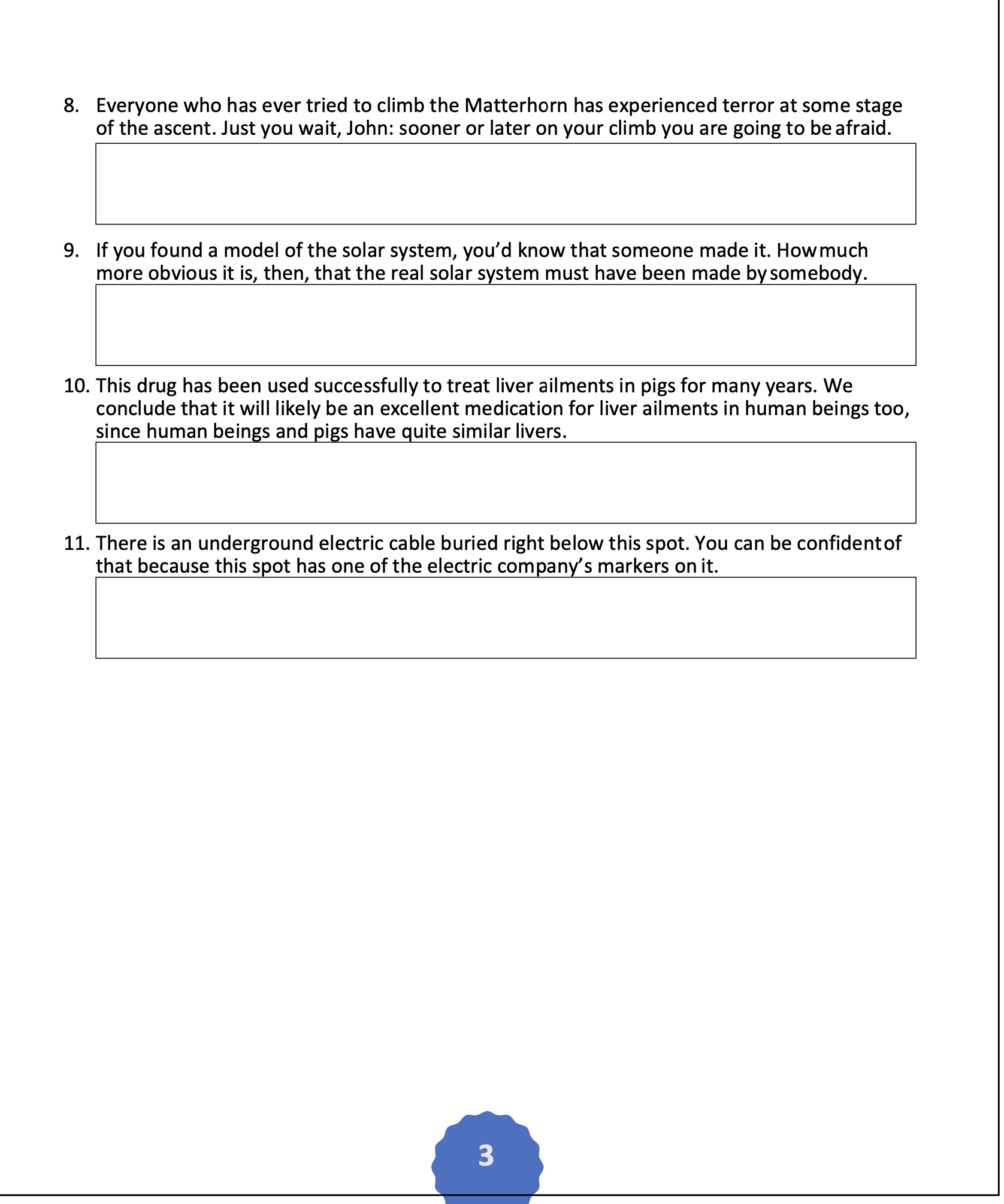 PART B Determine whether the following arguments are | Chegg.com