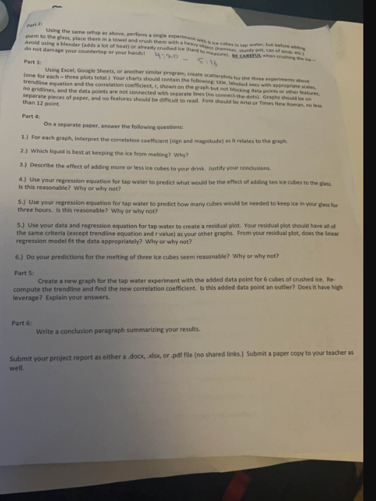 Solved NEED ANSWERS part 21 ﻿do not damage your countertop | Chegg.com