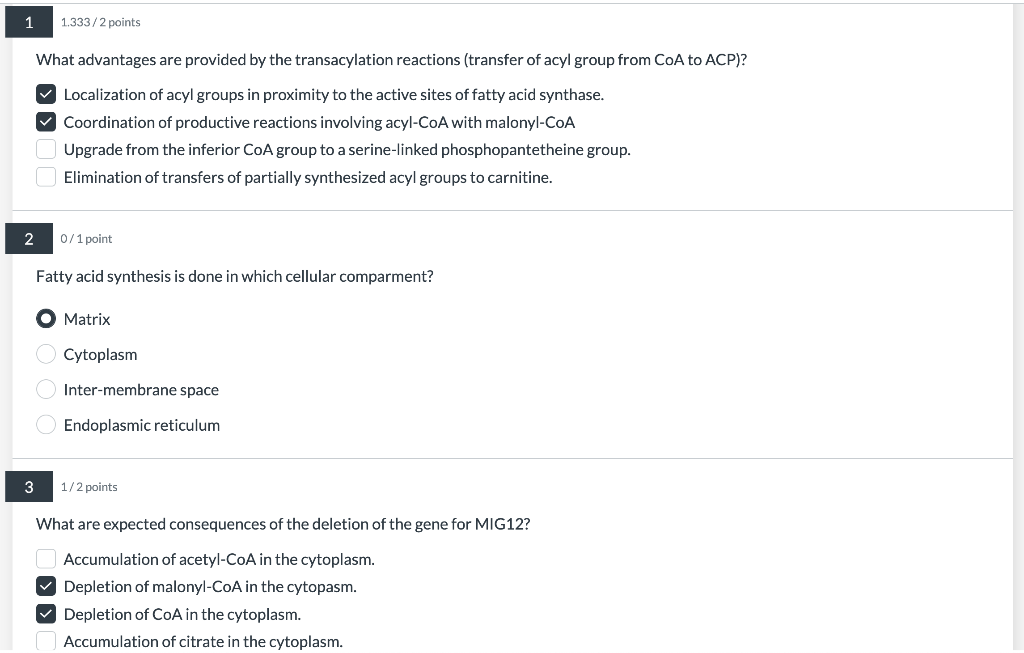 Solved What advantages are provided by the transacylation | Chegg.com