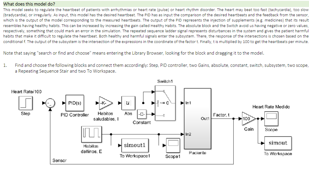 This model seeks to regulate the heartbeat of | Chegg.com