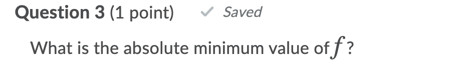 Solved Reading absolute/local maximum and minimum values | Chegg.com