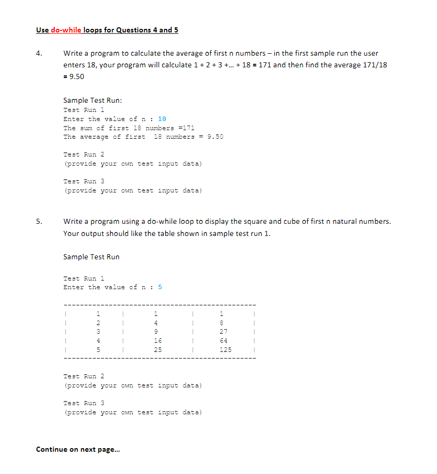 Solved Please write in C. The break, continue and goto C | Chegg.com