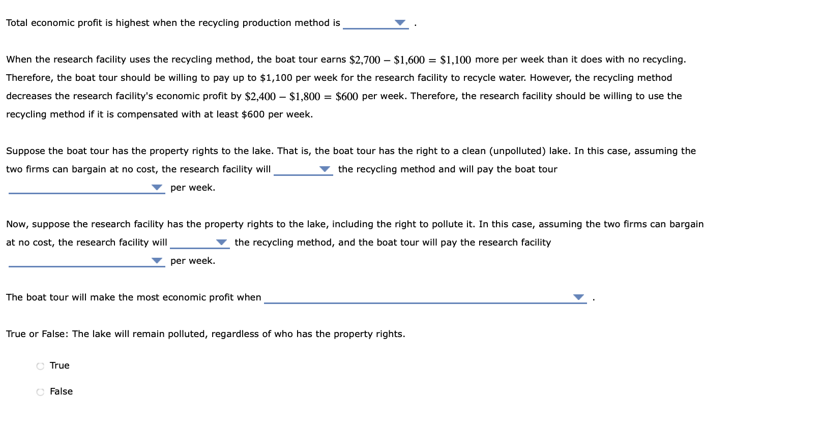 Solved 8. The effects of property rights on achieving | Chegg.com