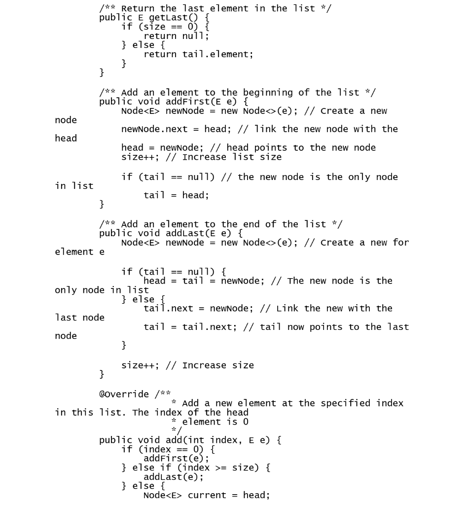 Java Implementation Help Implement All Of The 