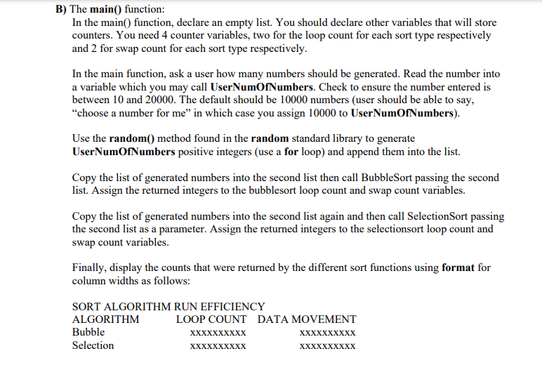Solved PROGRAMMING SKILLS TO BE USED 1. Declaring a list and | Chegg.com