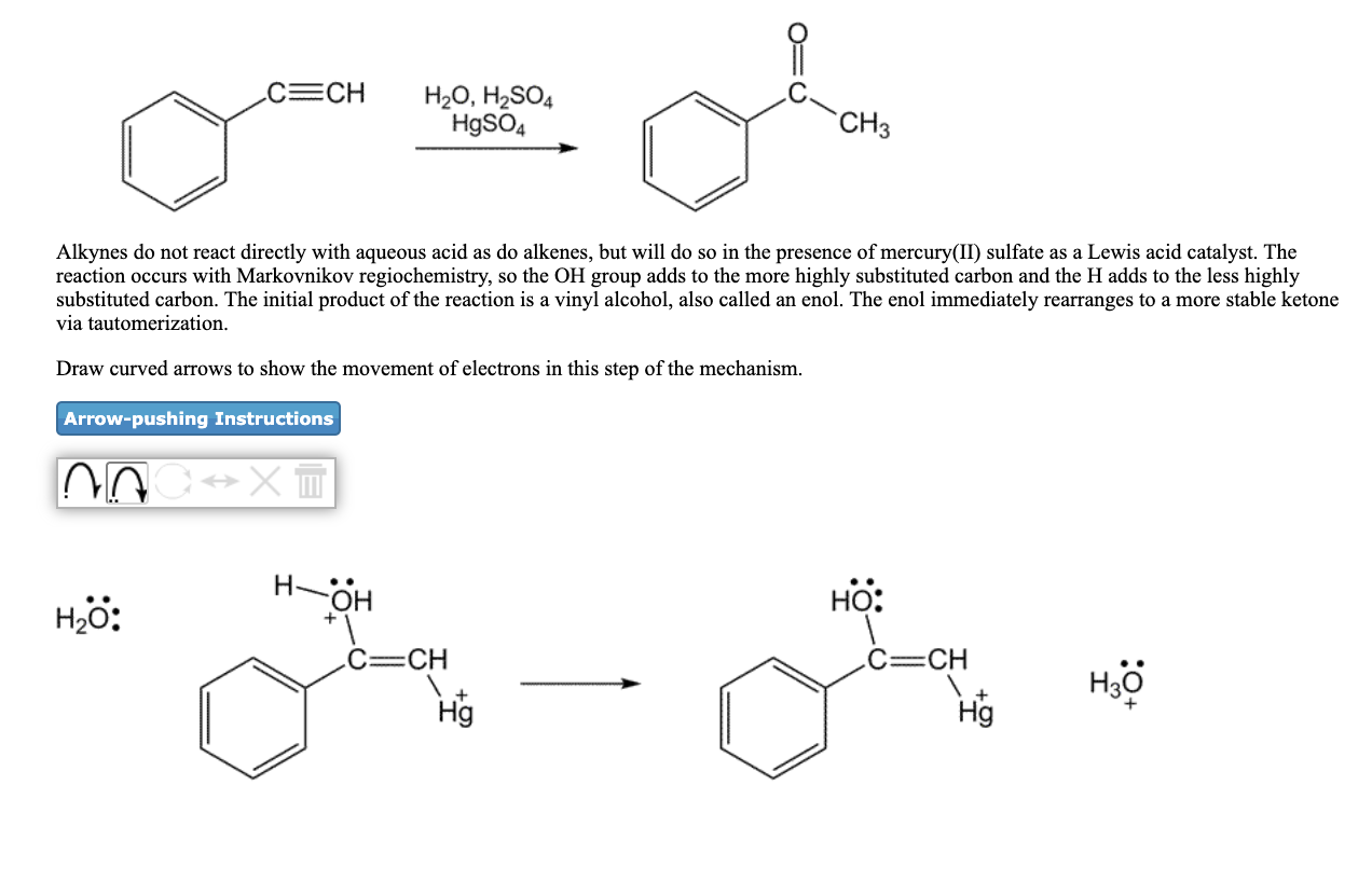 Solved CECH H2O, H2SO4 HgSO4 d CH3 Alkynes do not react | Chegg.com