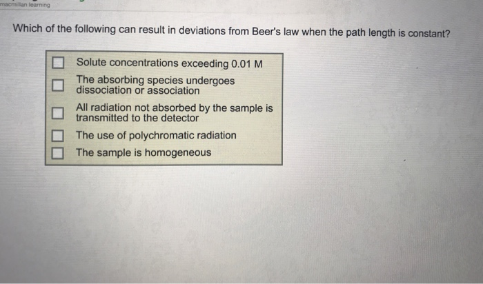 Solved Which of the following can result in deviations from | Chegg.com