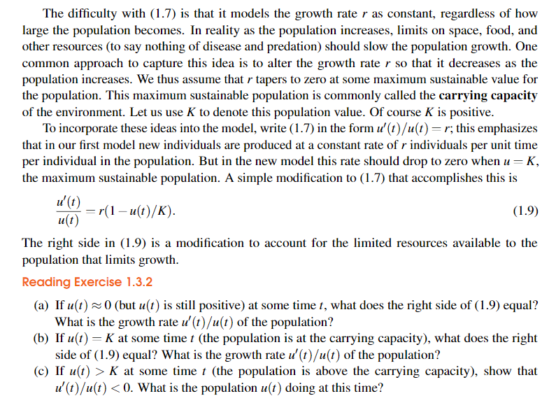 Solved 2 Modeling Fish Population Let us consider the cod | Chegg.com