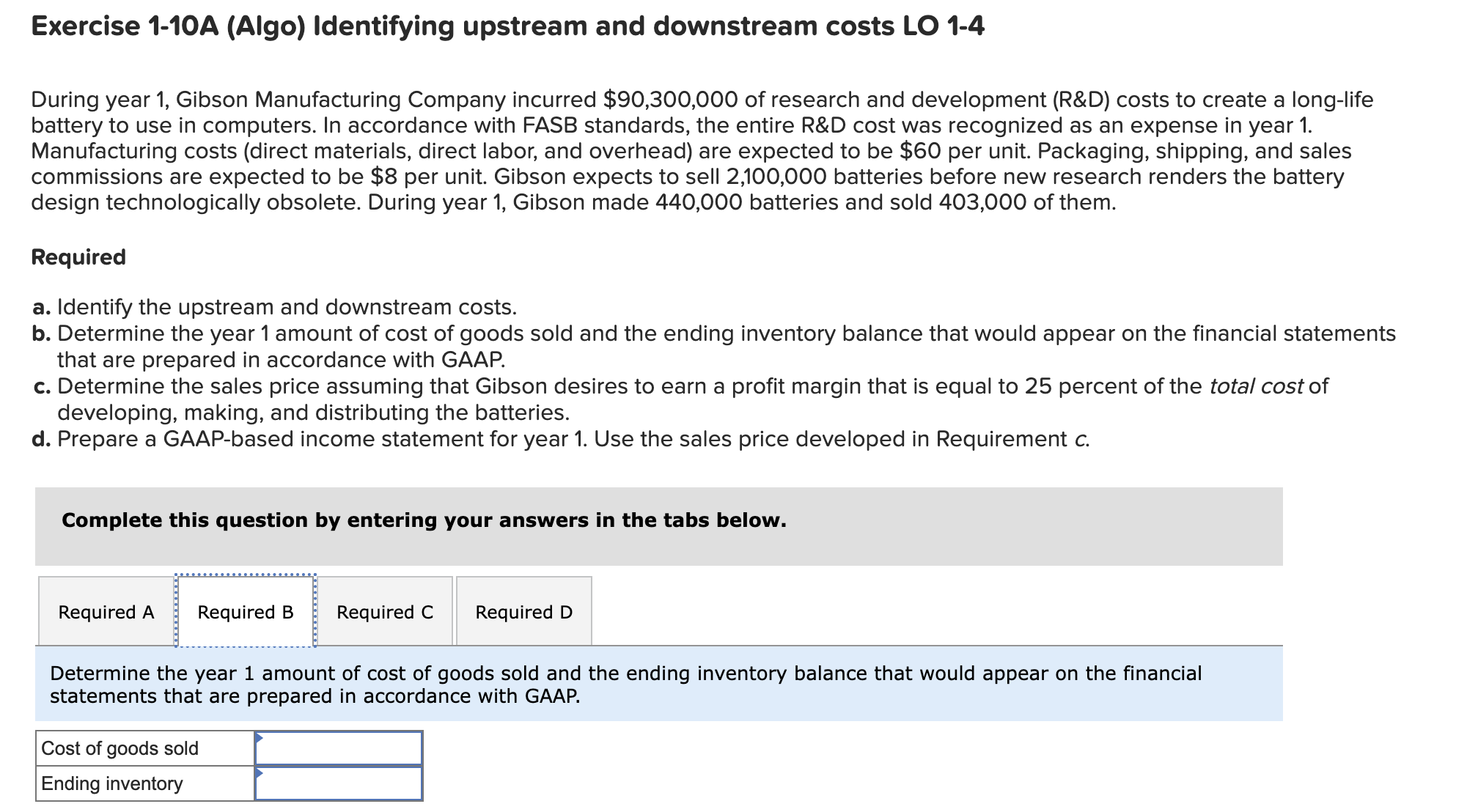 Solved Exercise 1-10A (Algo) Identifying upstream and | Chegg.com